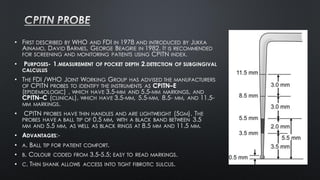 Periodontal probe and explorer | PDF
