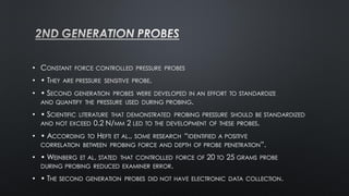 Periodontal probe and explorer | PDF