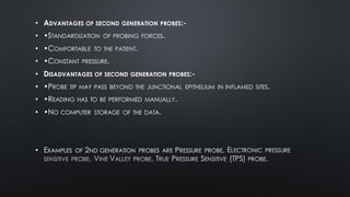 Periodontal probe and explorer | PDF