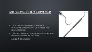 Periodontal probe and explorer | PDF