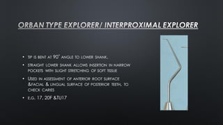 Periodontal probe and explorer | PDF