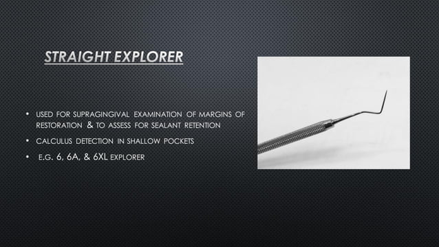 Periodontal probe and explorer | PDF