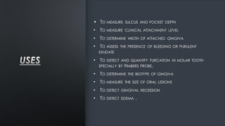 Periodontal probe and explorer | PDF