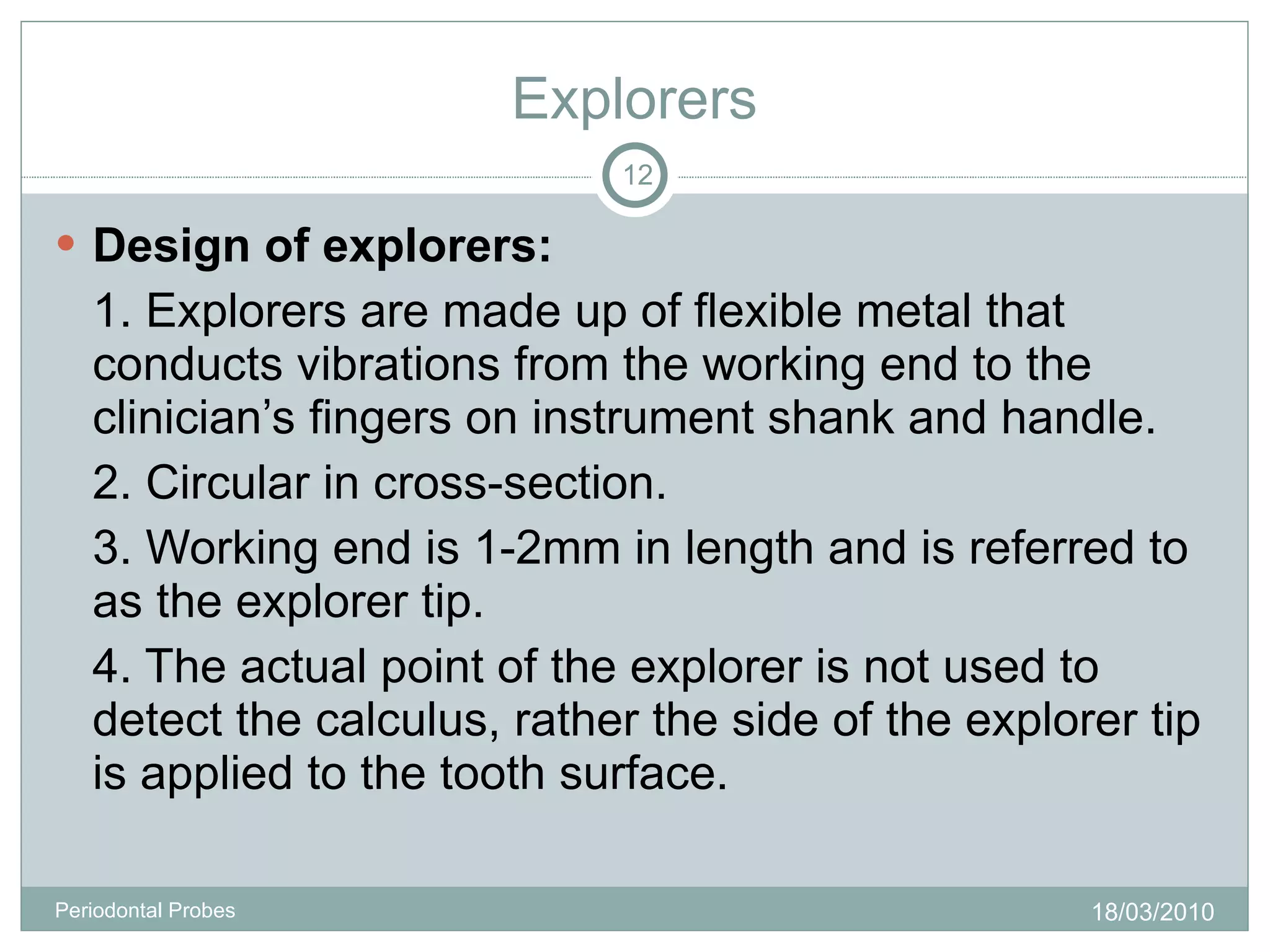 Periodontal probes | PPT