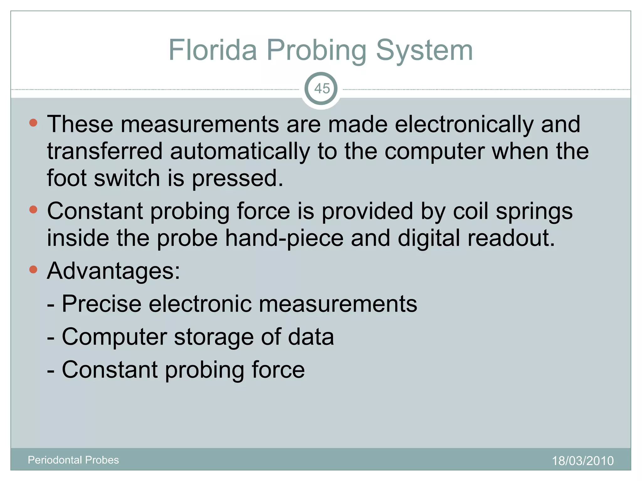 Periodontal probes | PPT