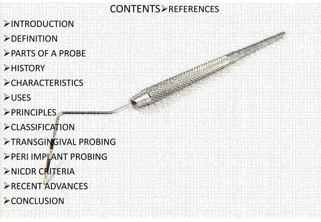 Periodontal probes | PPTX | Oral care | Personal Care