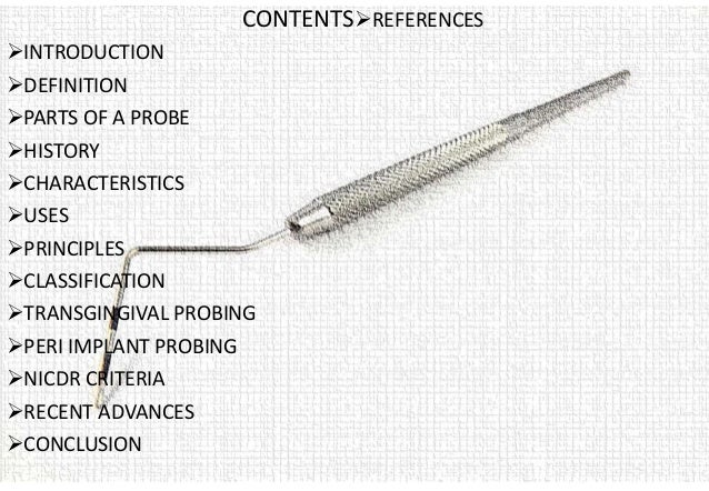 Periodontal probes