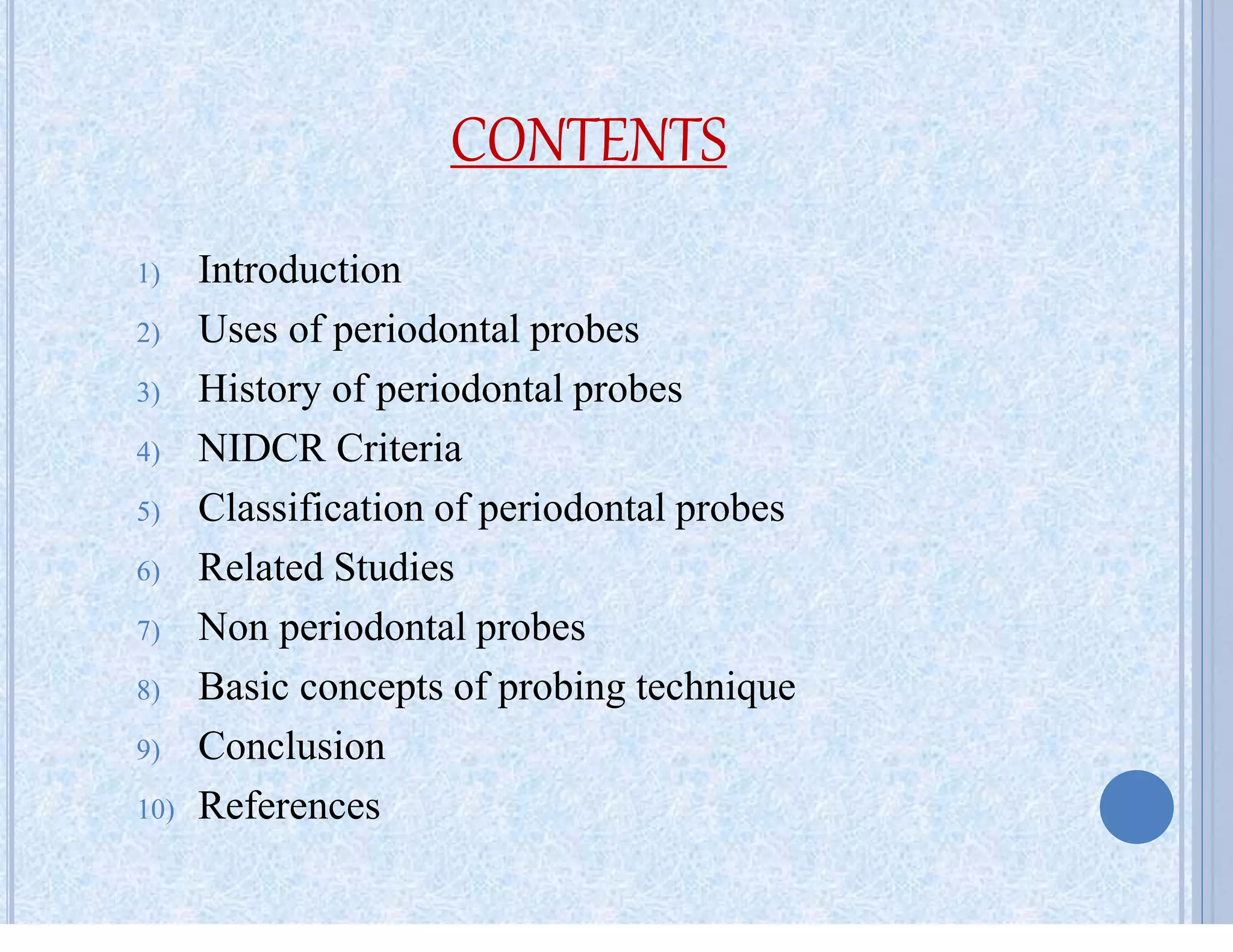 Periodontal Probes | PPT