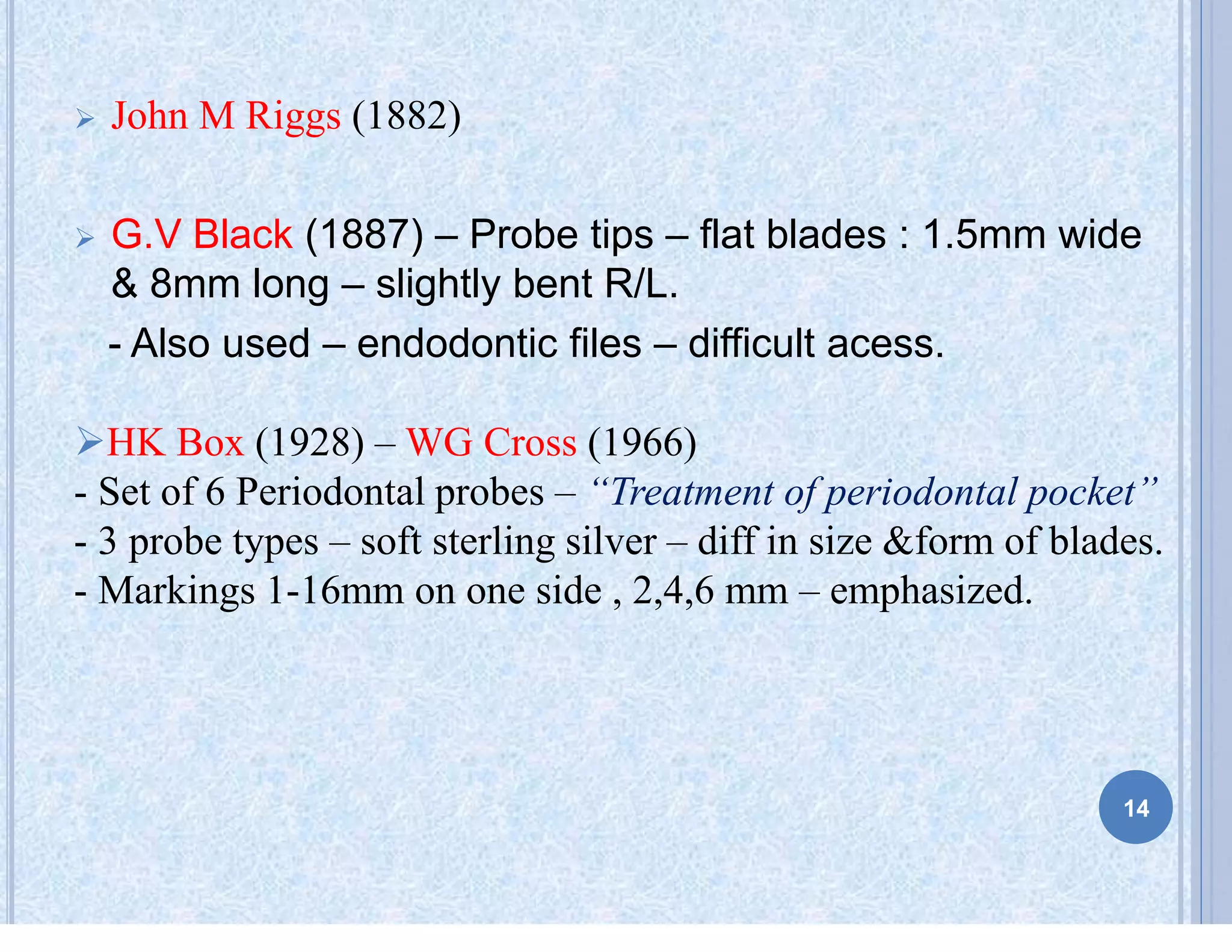 Periodontal Probes | PDF