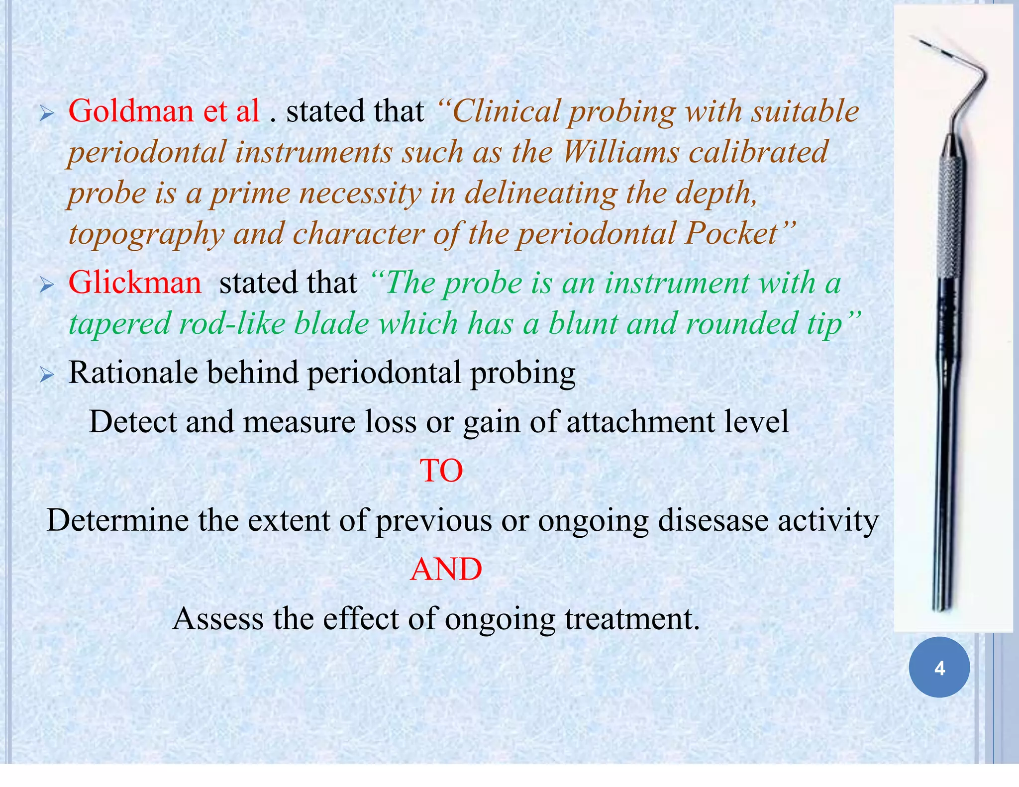 Periodontal Probes | PDF