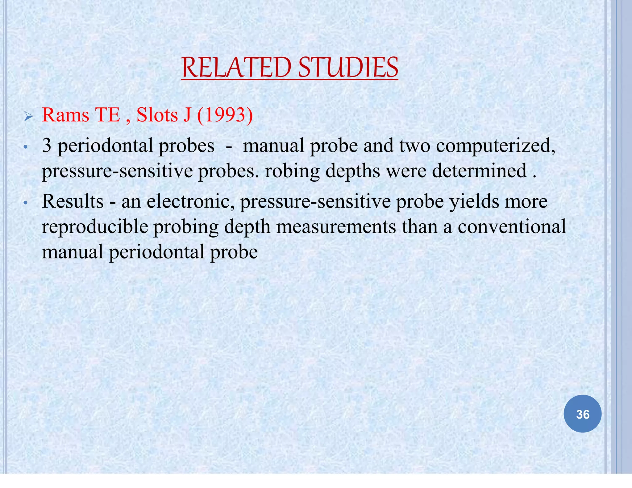 Periodontal Probes | PDF