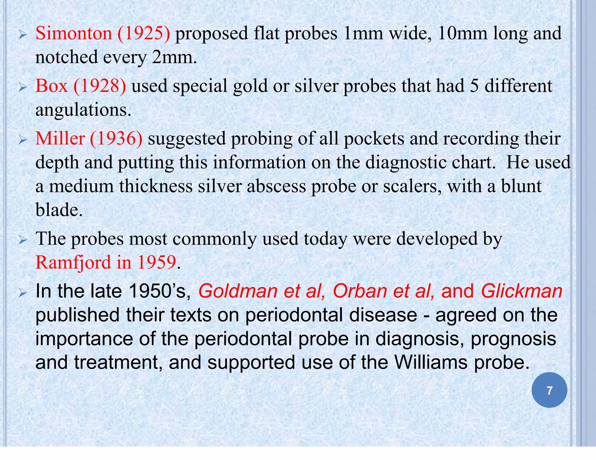 Periodontal Probes | PDF