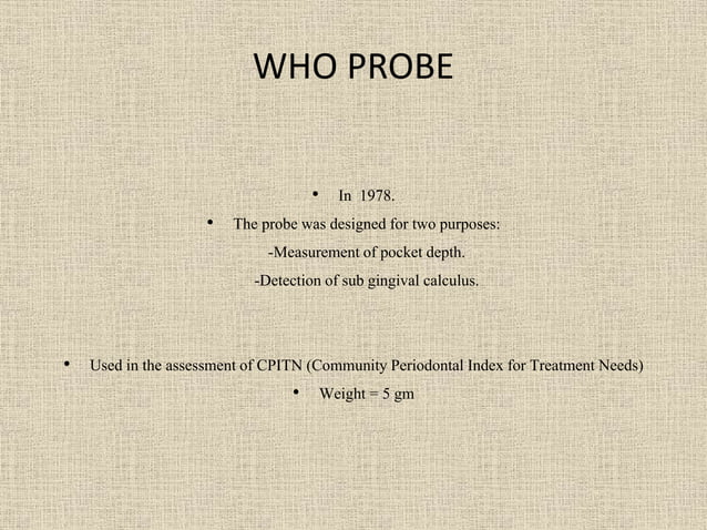 Periodontal probing and techniques | PPTX