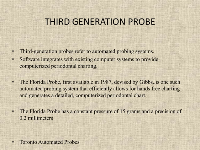 Periodontal probing and techniques | PPTX