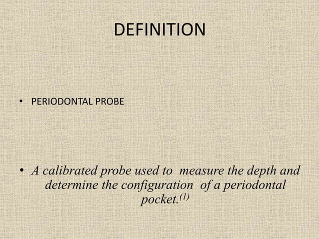 Periodontal probing and techniques | PPTX