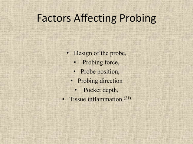 Periodontal probing and techniques | PPTX