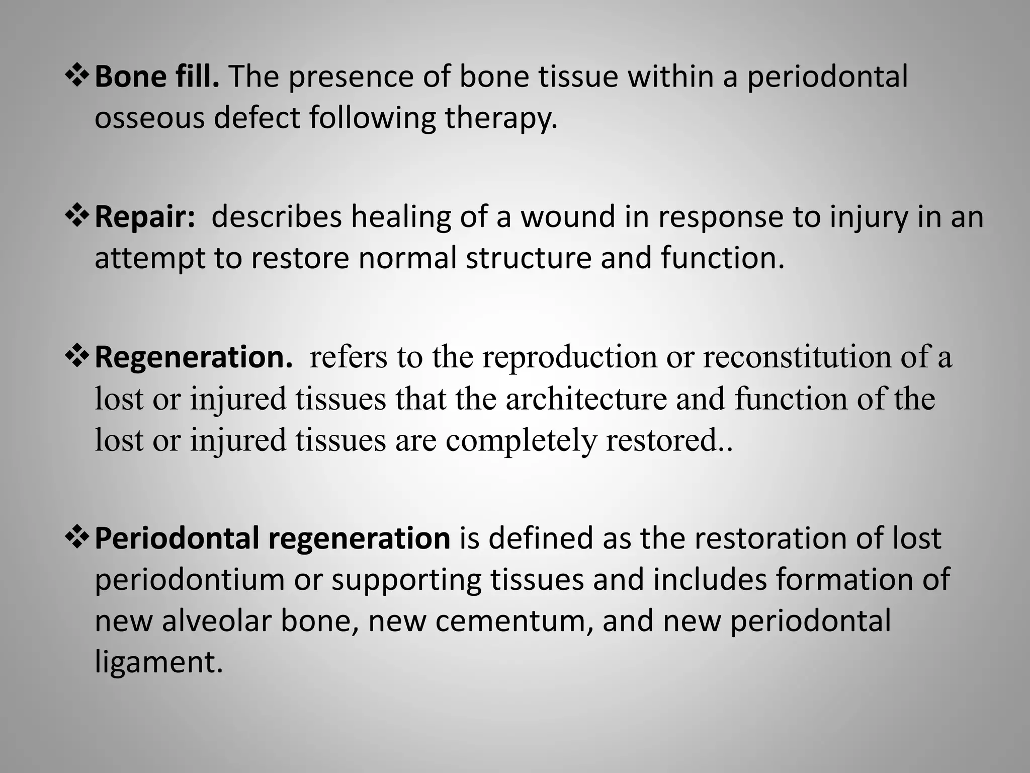 Periodontal regeneration | PPTX