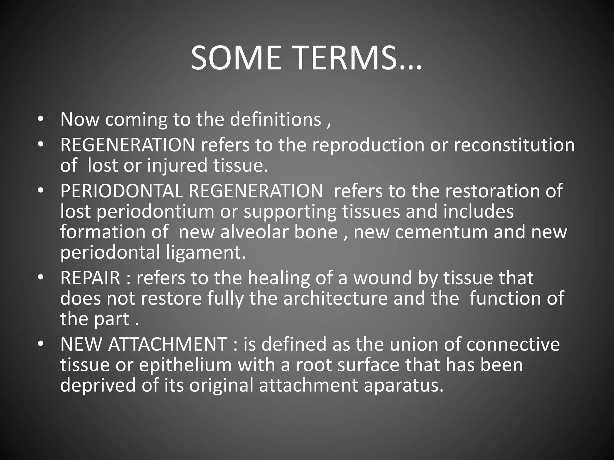 Periodontal Regeneration by Dr. Amrita Das | PPTX