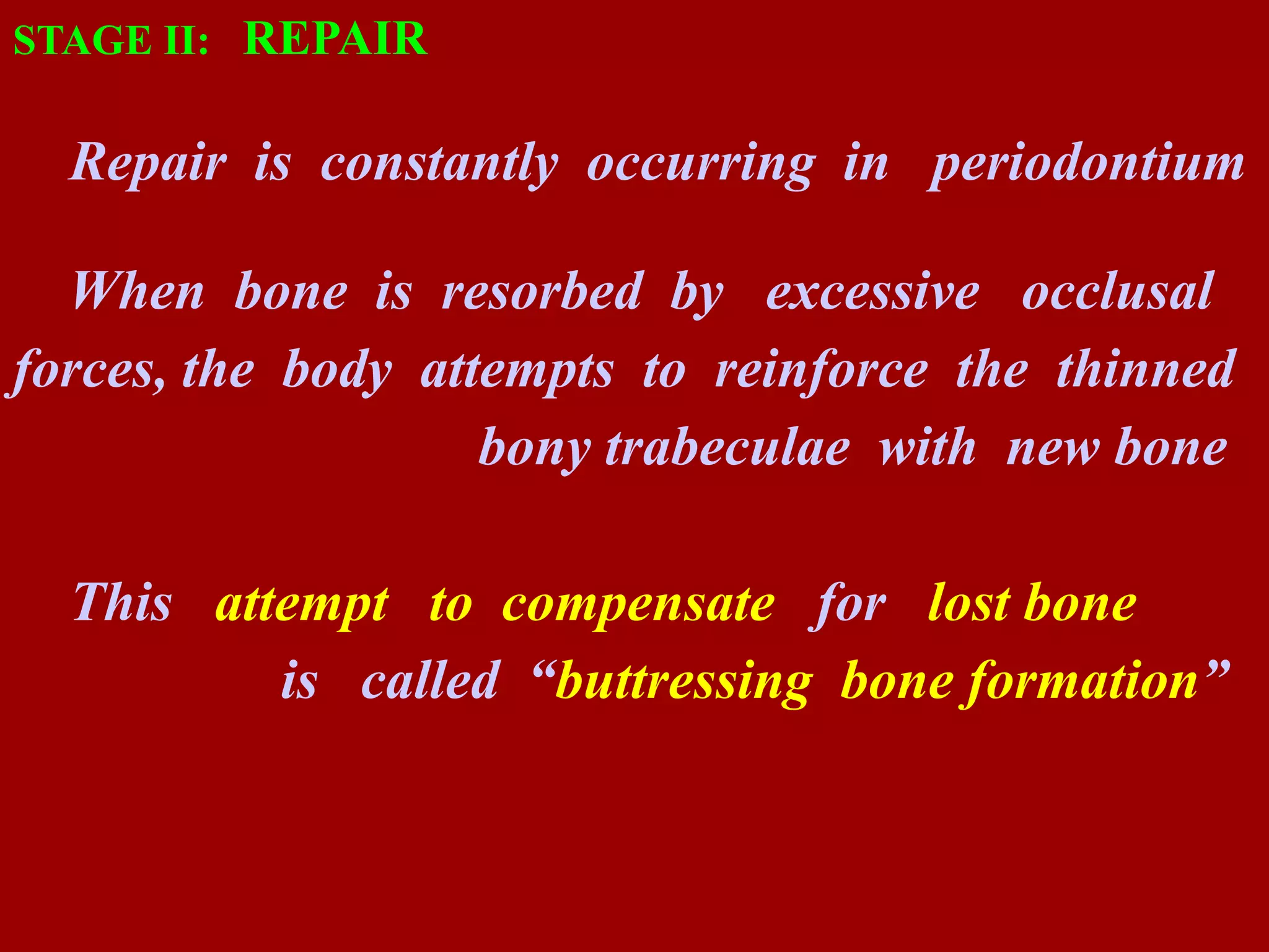 PERIODONTAL RESPONSE TO EXTERNAL FORCES.ppt