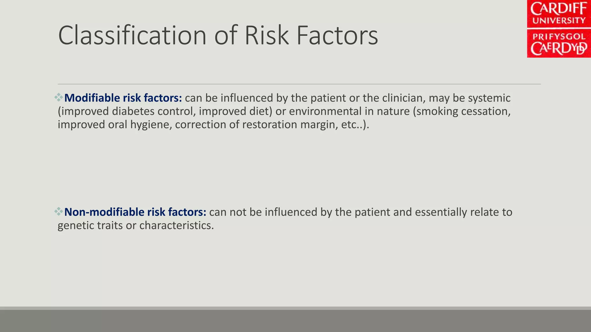 Periodontal risk & making risk assessment | PPTX