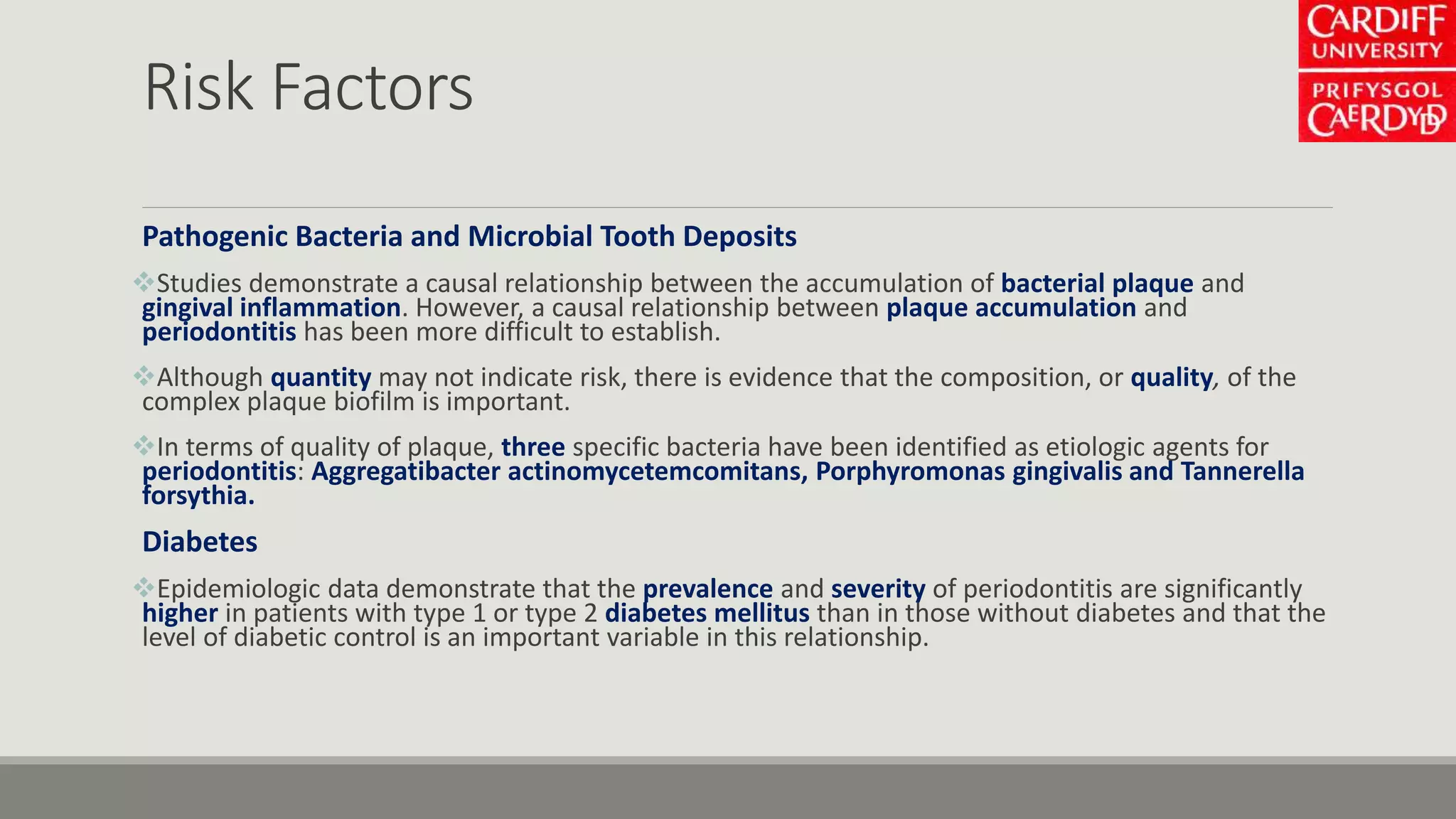 Periodontal risk & making risk assessment | PPTX