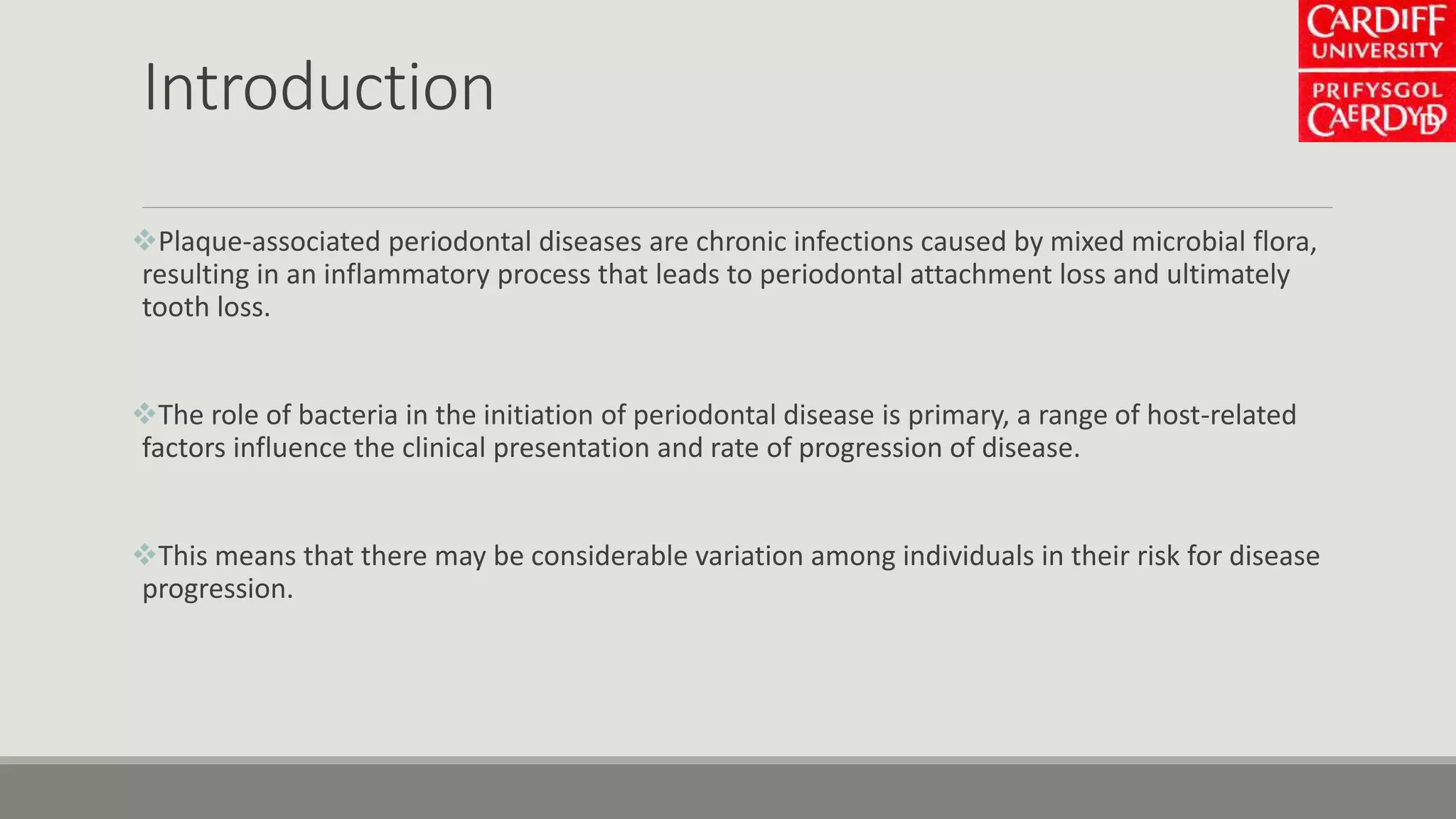 Periodontal risk & making risk assessment | PPTX