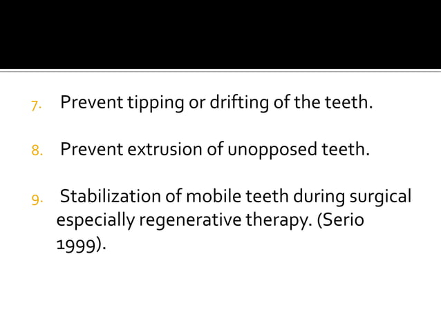 Periodontal splinting | PPTX