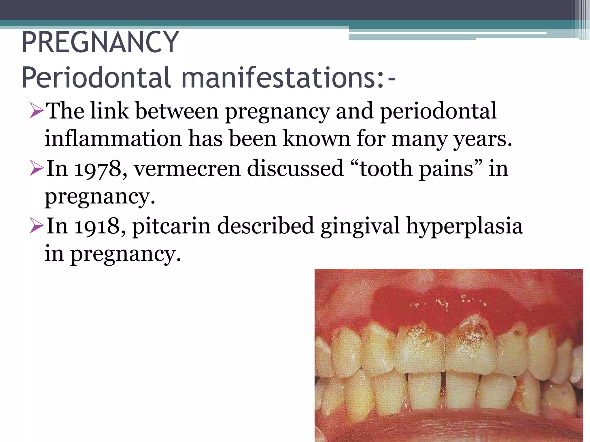 PERIODONTAL THERAPY IN FEMALE PATIENTS Presented by- Dr. Himanshu ...
