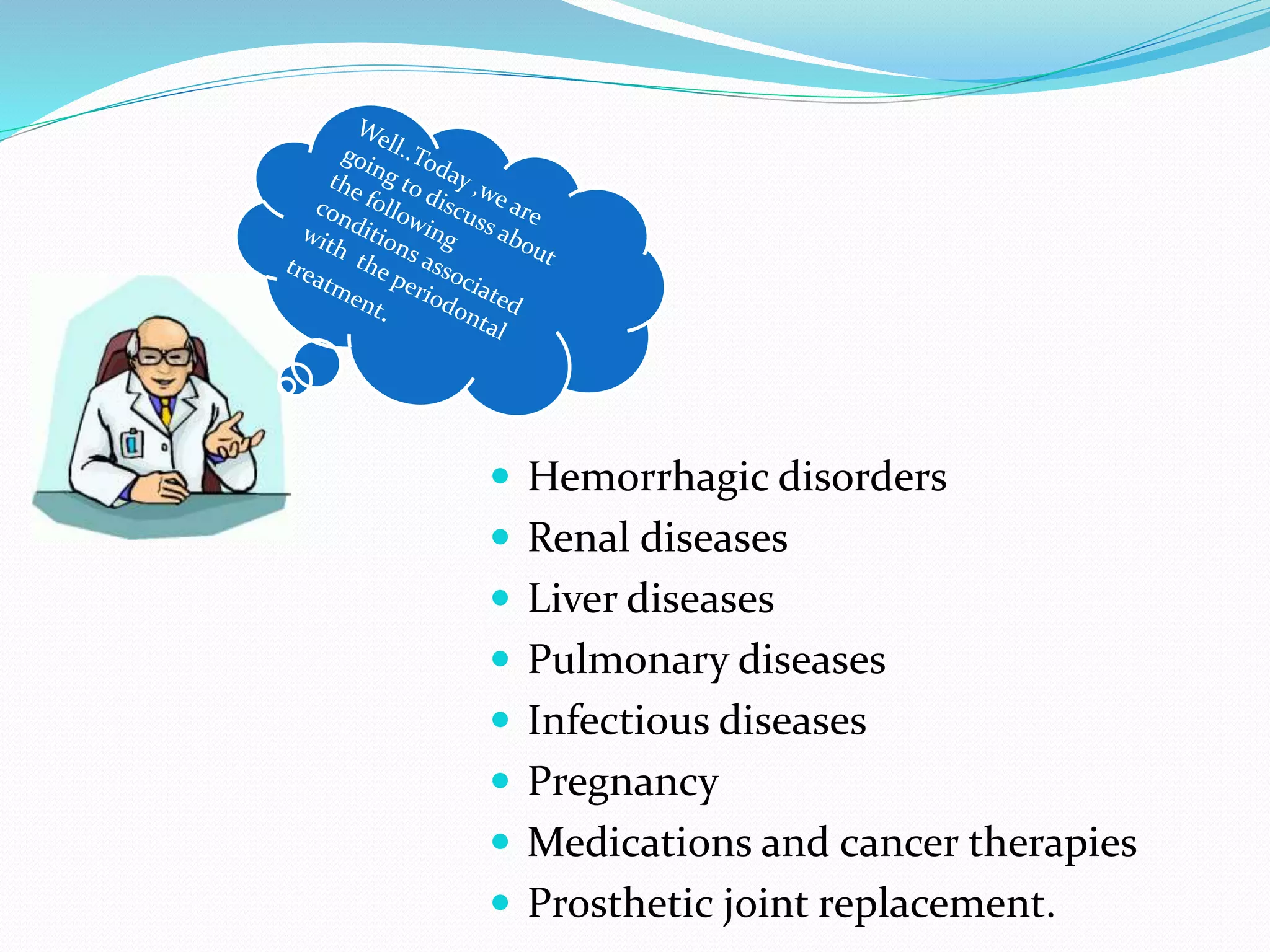 Periodontal treatment of medically compromised patients | PPTX