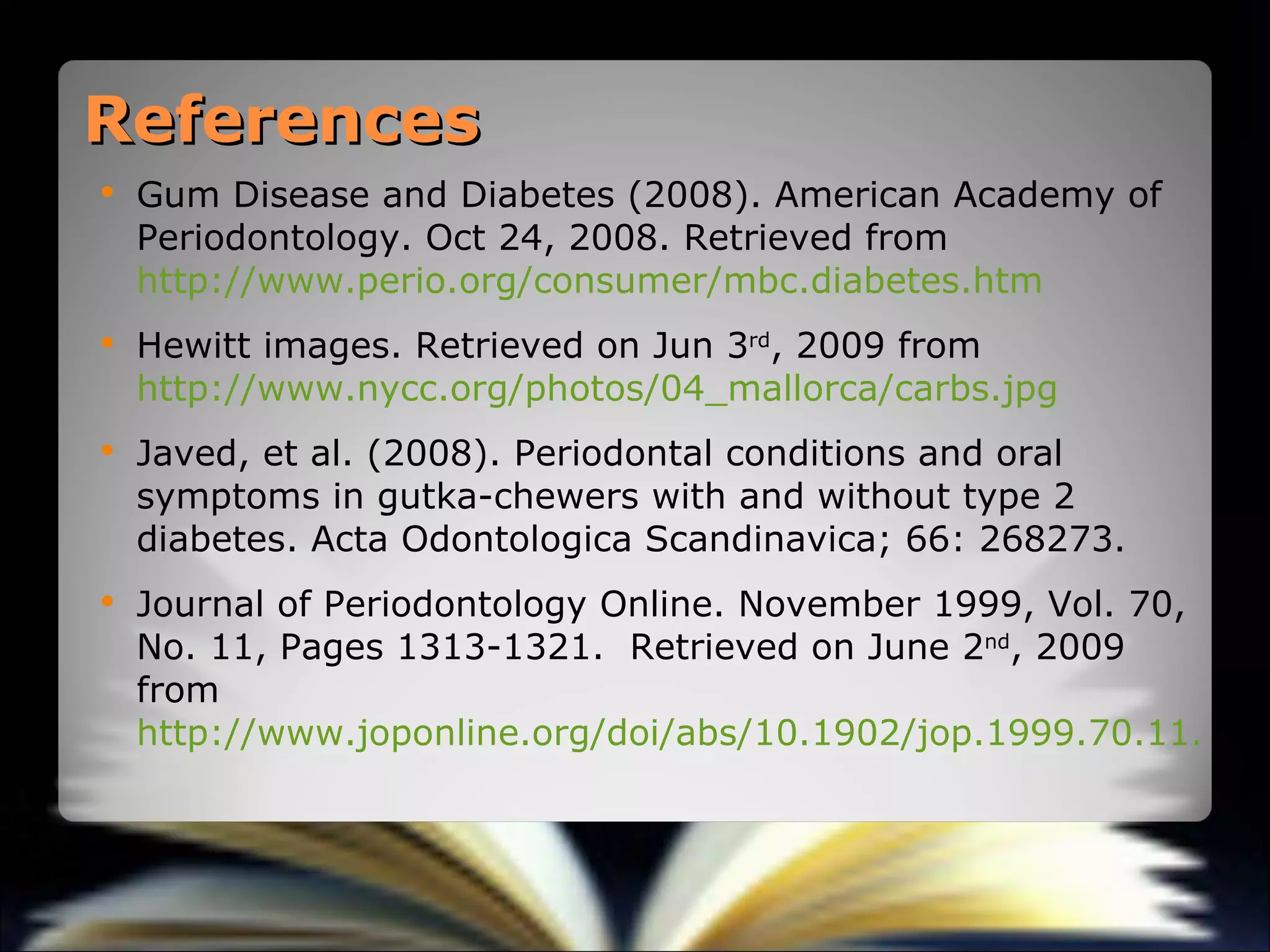 Periodontics And Diabetes | PPT