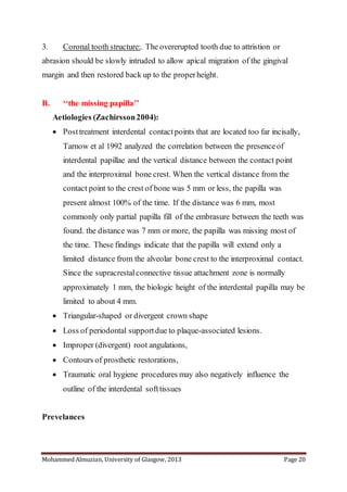 Periodontics and orthodontics for orthodontists by Almuzian | DOCX