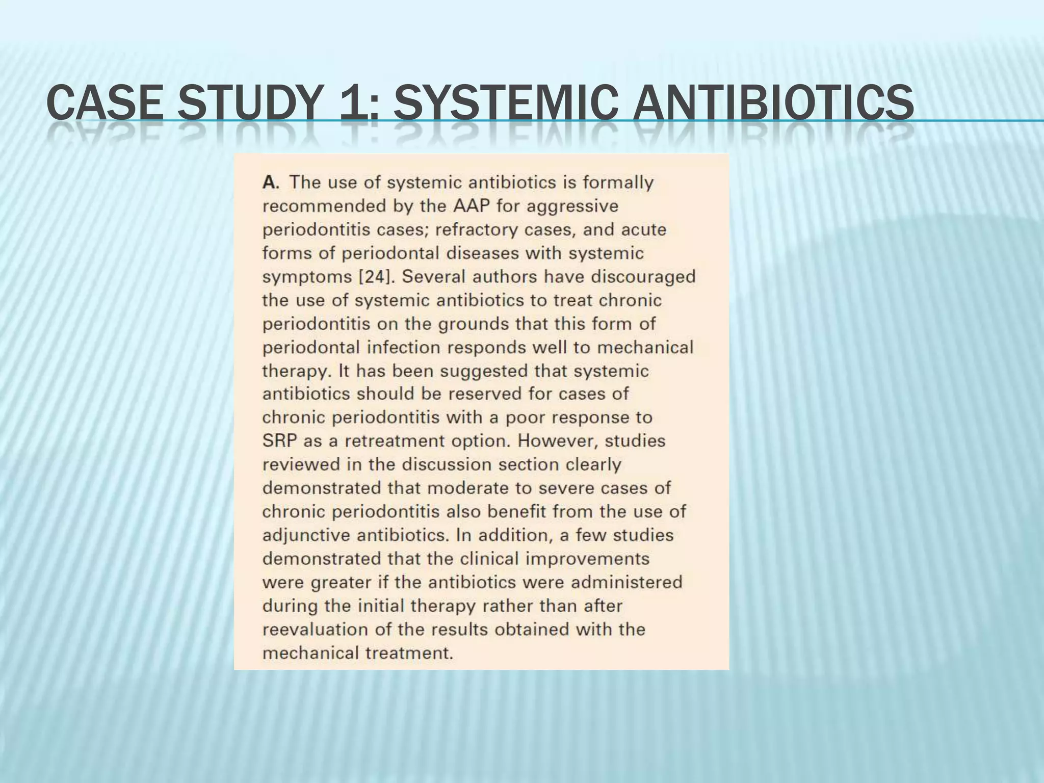 Periodontics case studies answers | PPTX