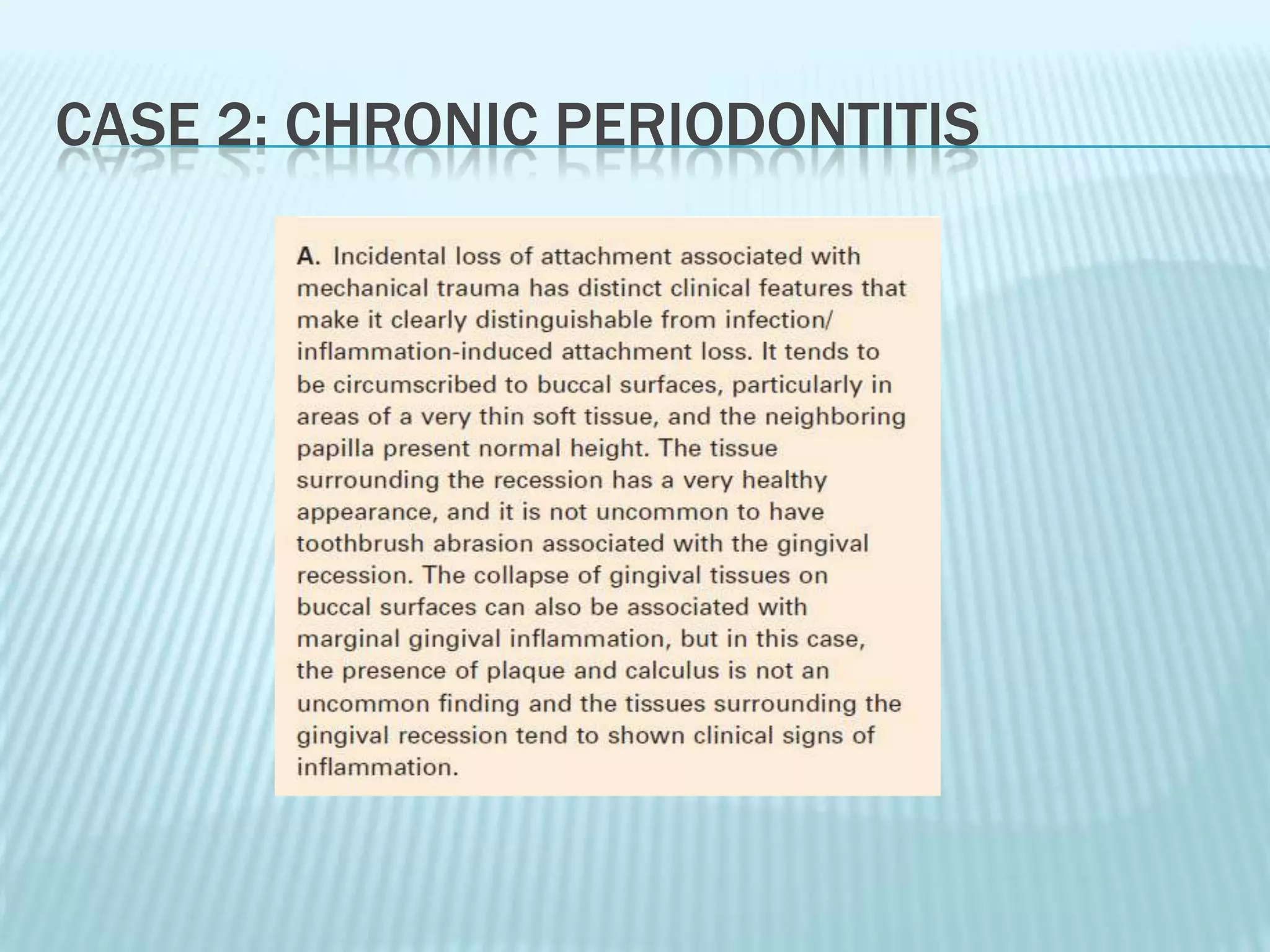 Periodontics case studies answers | PPTX