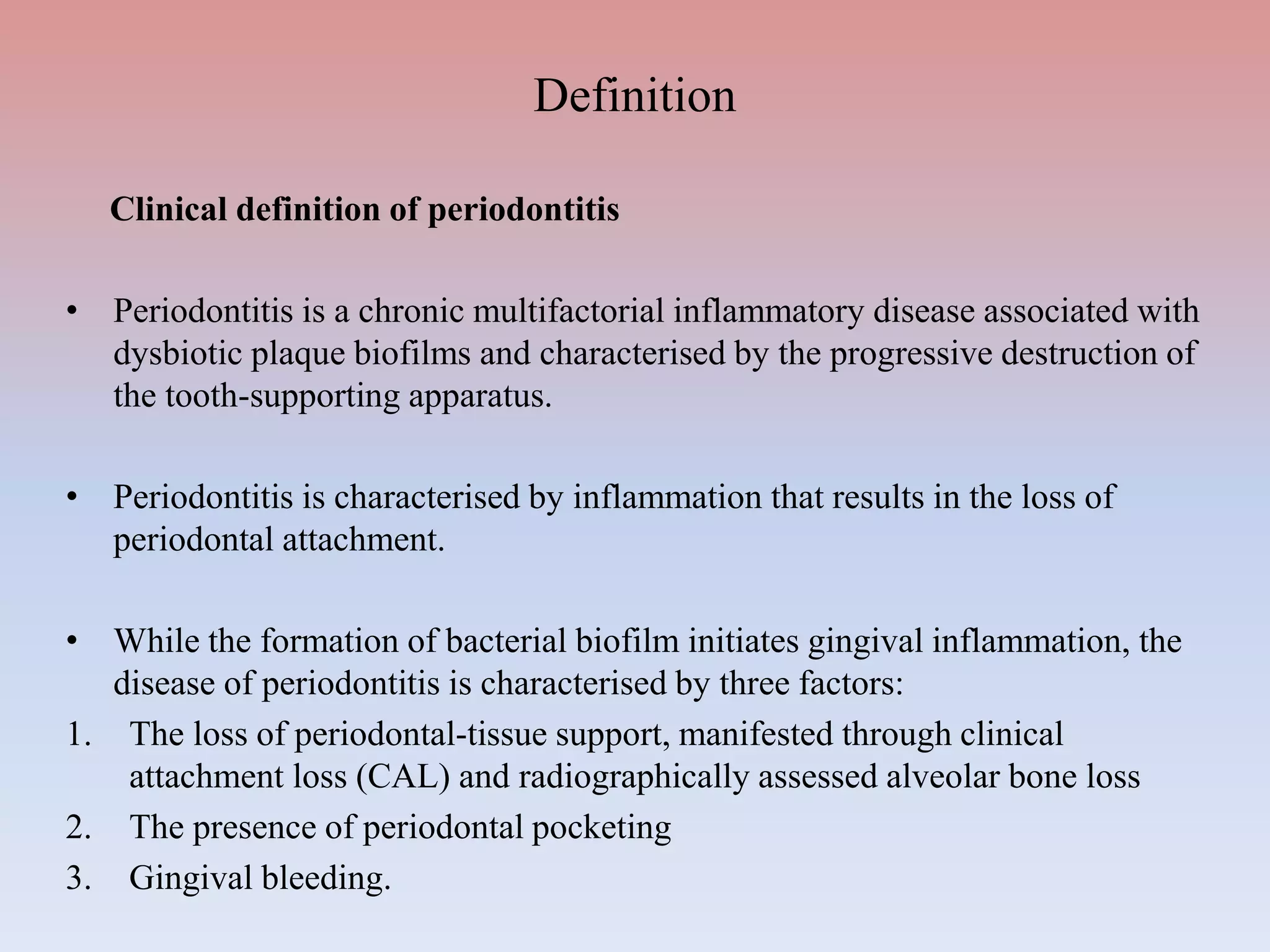 Periodontitis | PPTX