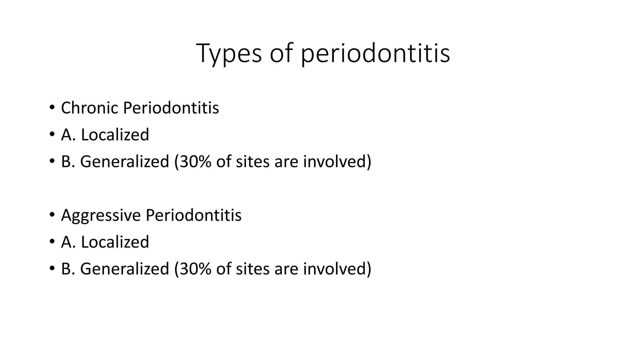 Periodontitis ppt for medical students for dermatology | PPTX | Dental ...
