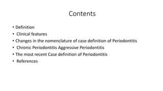 Periodontitis ppt for medical students for dermatology | PPTX