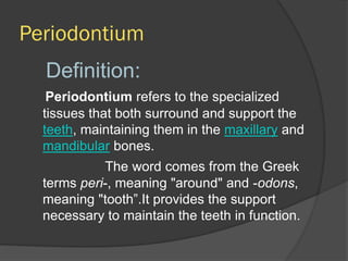 Periodontium | PPT