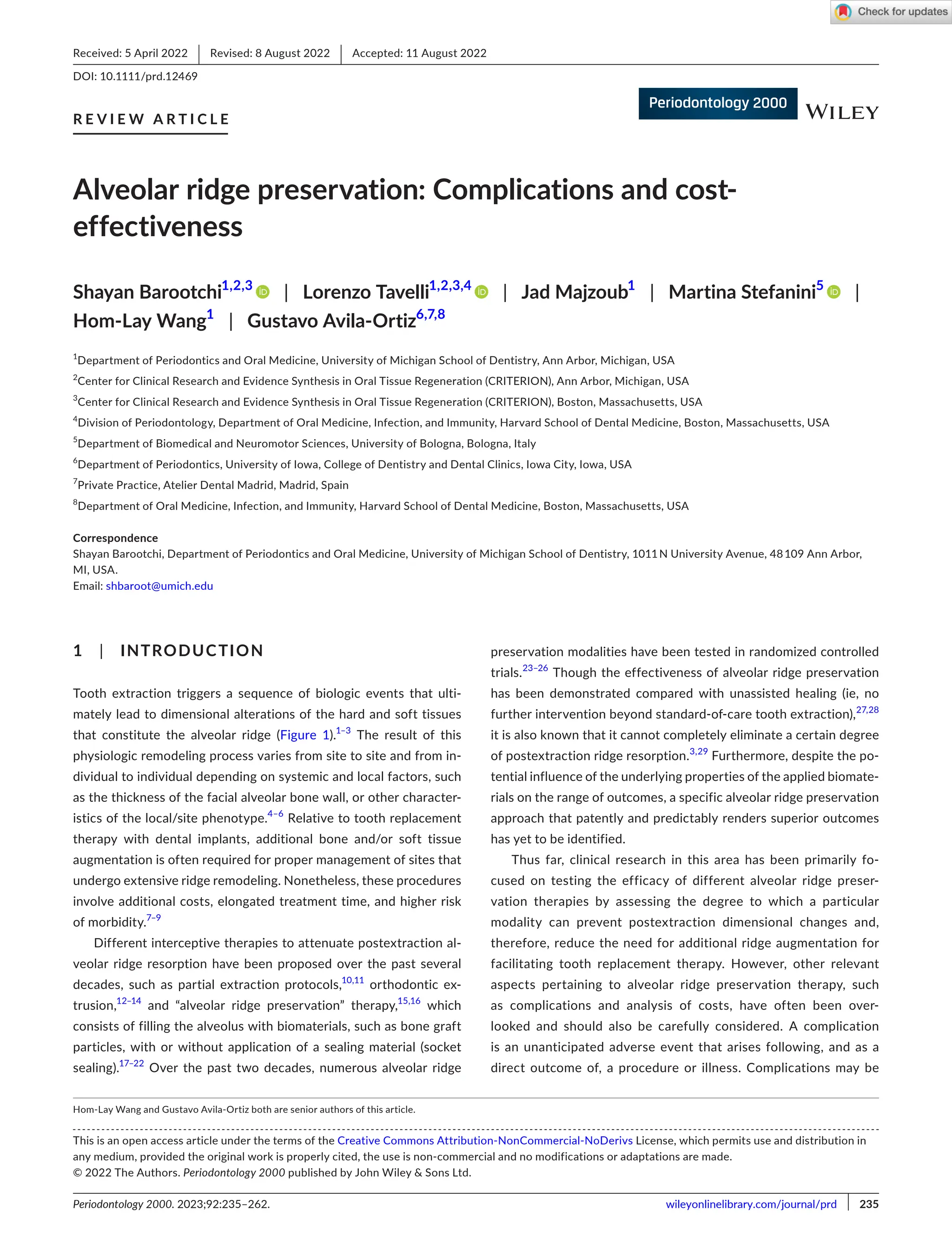 Periodontology 2000 - 2022 - Barootchi - Alveolar ridge preservation ...
