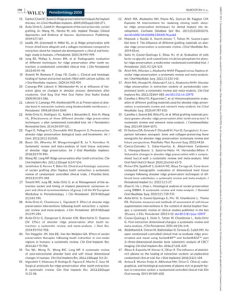 Periodontology 2000 - 2022 - Barootchi - Alveolar ridge preservation ...