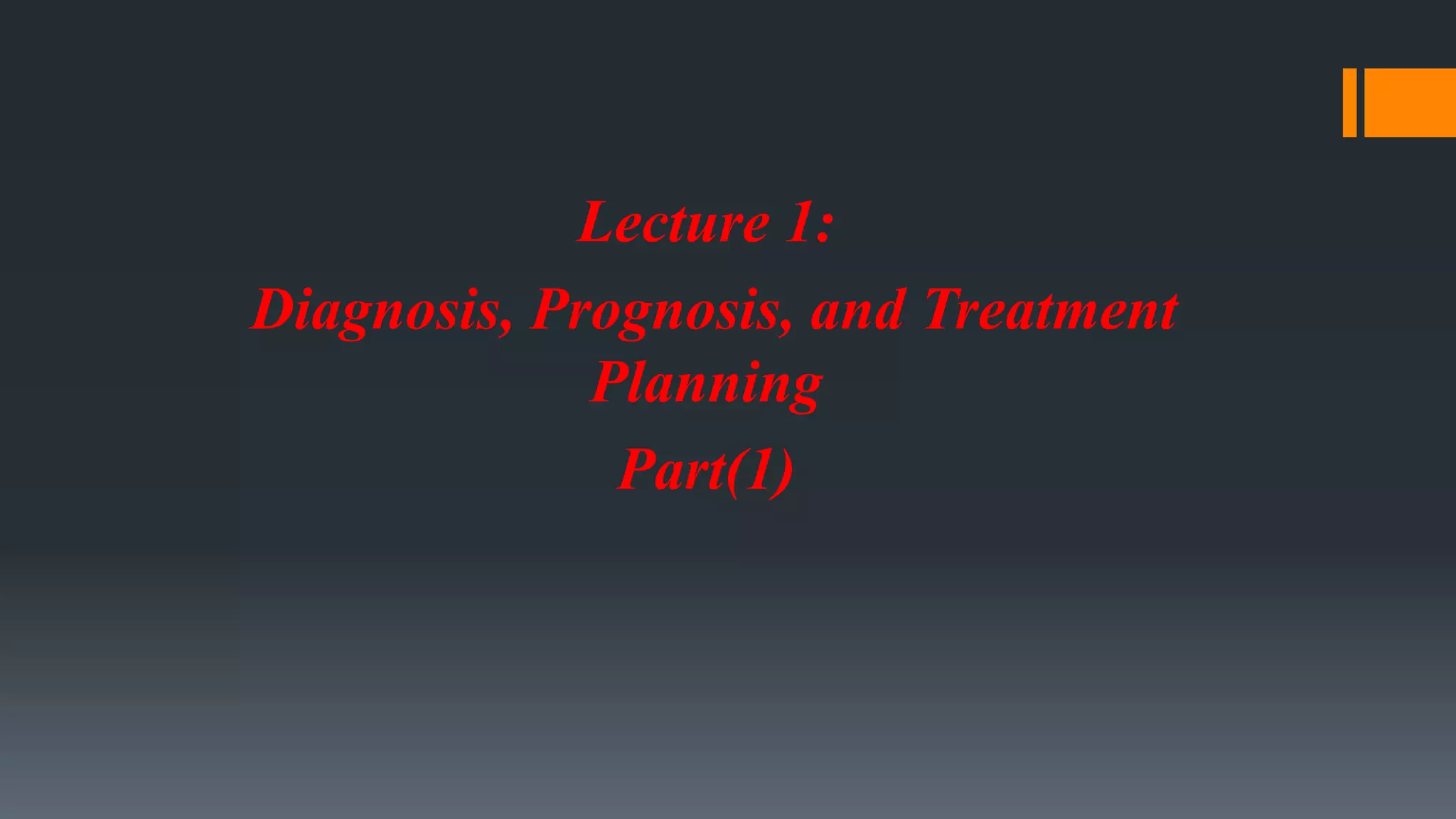 Periodontology lecture 1 part 1 2003 | PPT