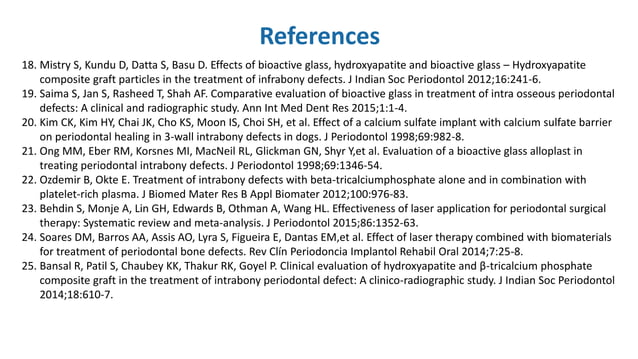 Laser Therapy On The Treatment Of Periodontal Bony Defects | PPT