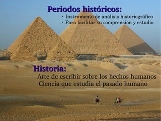 Los periodos historicos | PPT
