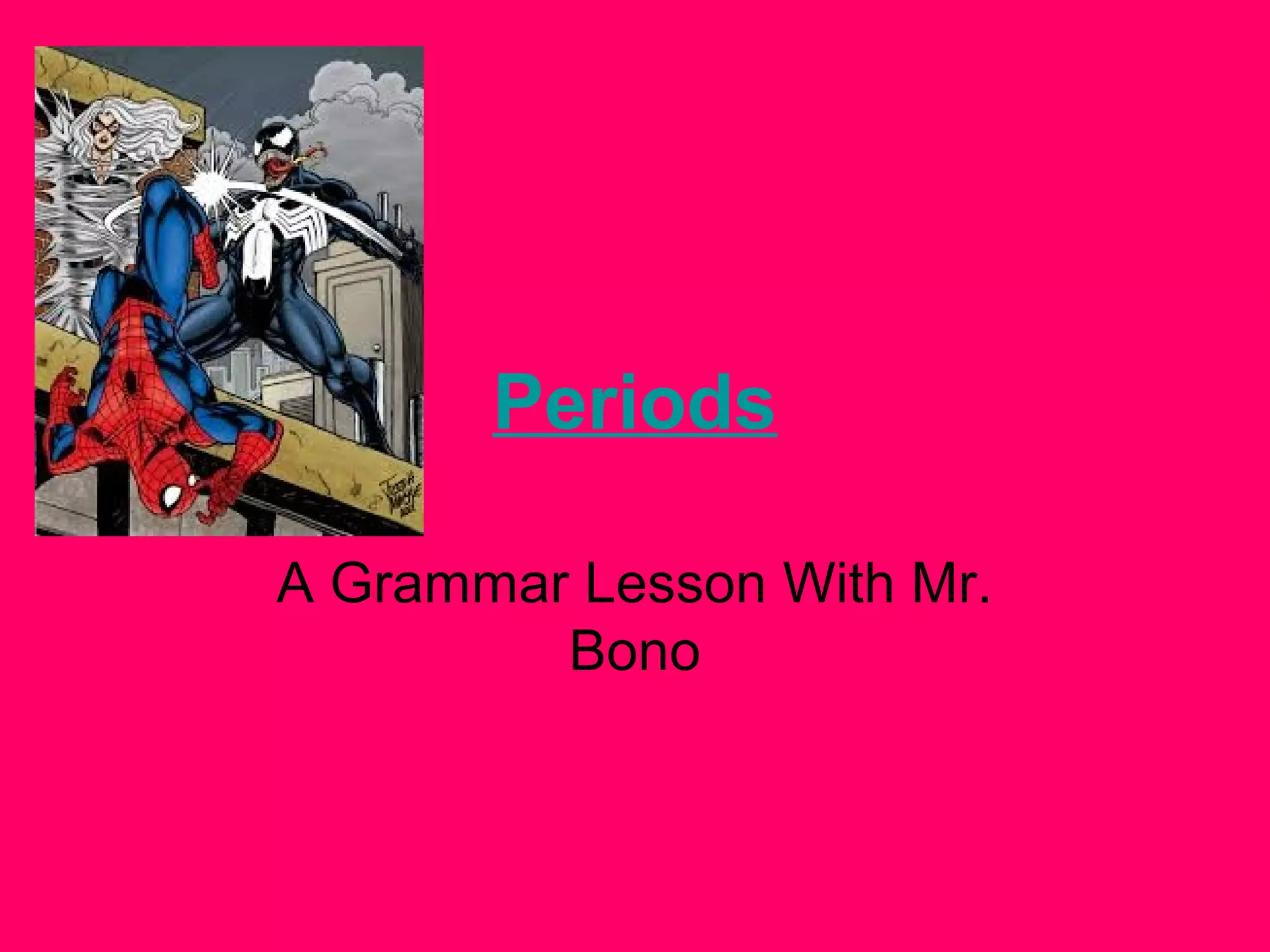Grammar: Using a Period | PPT