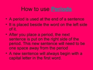 Grammar: Using a Period | PPT
