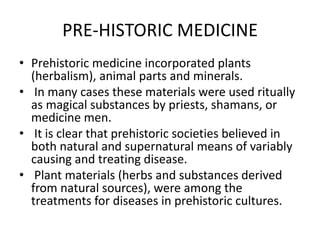 Periods and principles of history of medicine | PPT