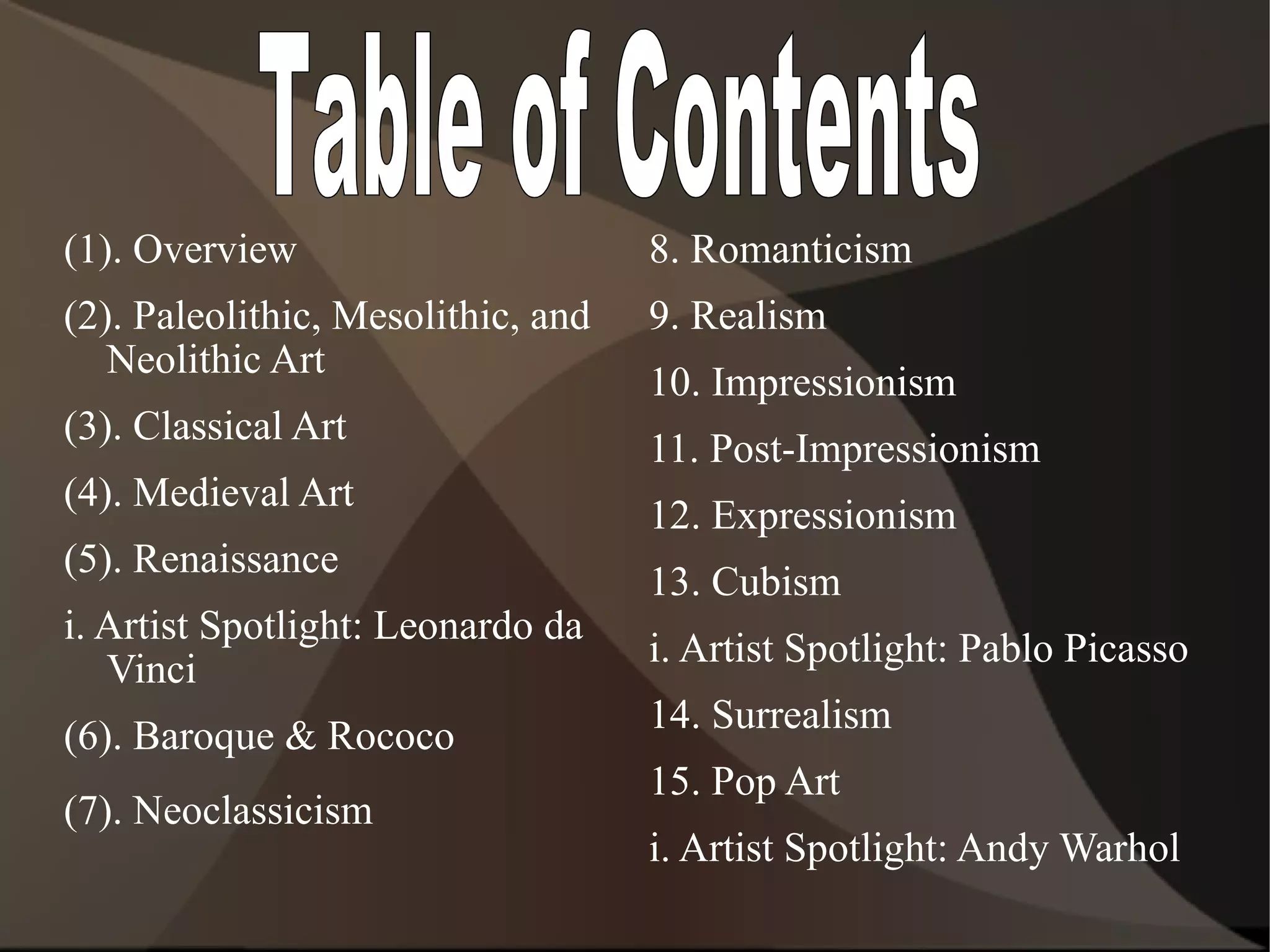 Periods of Art | PPT