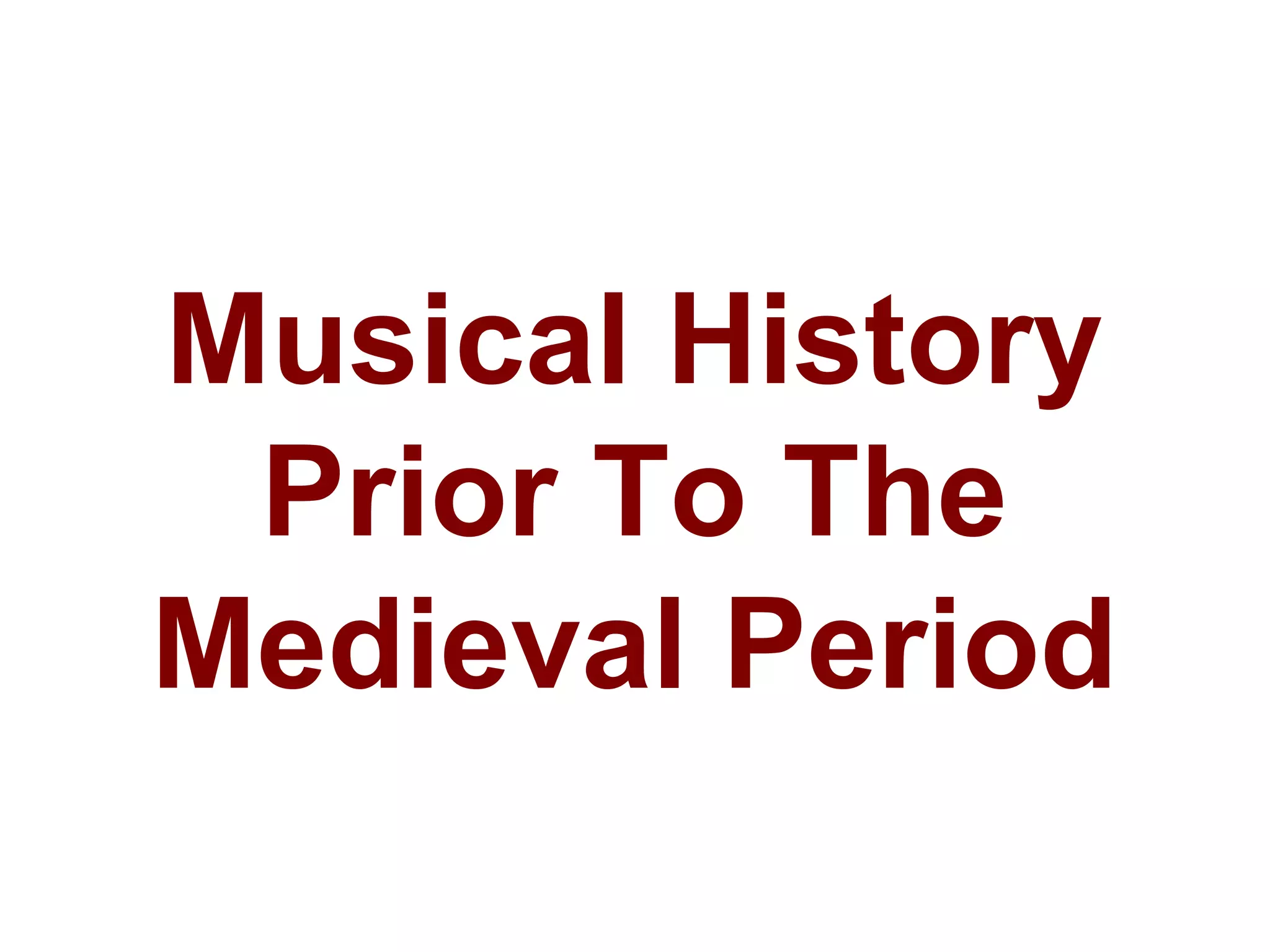 Periods of musical history | PPT