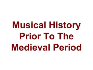 Periods of musical history | PPT