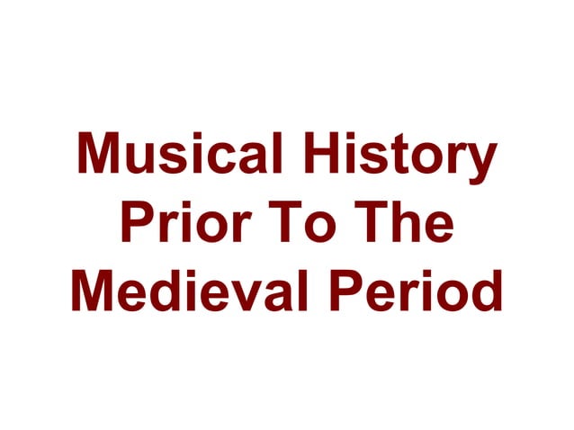 Periods of musical history | PPT