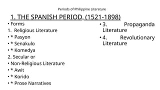 Periods of Philippine Literature 21st century .pptx